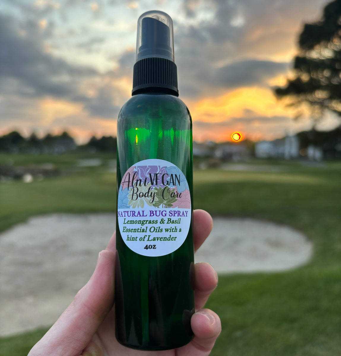 Best Natural Bug Spray for Golf and the Beach! Lemongrass & Basil