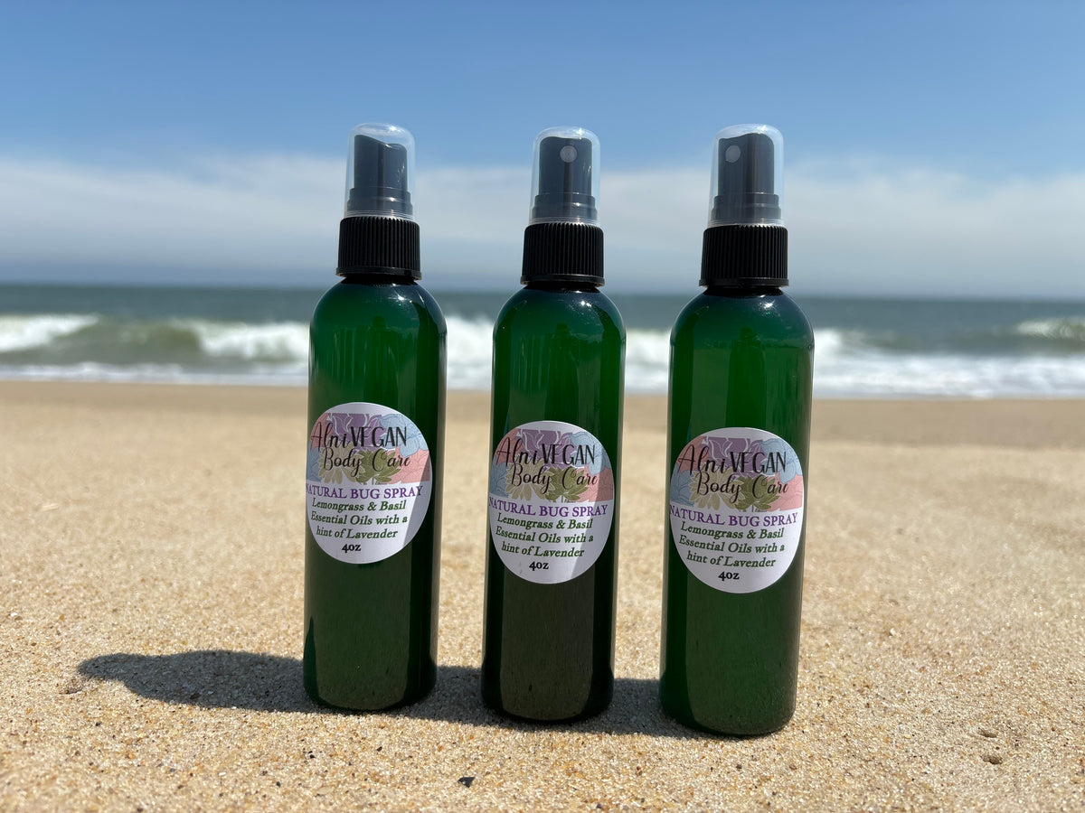 *NEW* Natural Bug Spray - Lemongrass & Basil essential oils with a hin